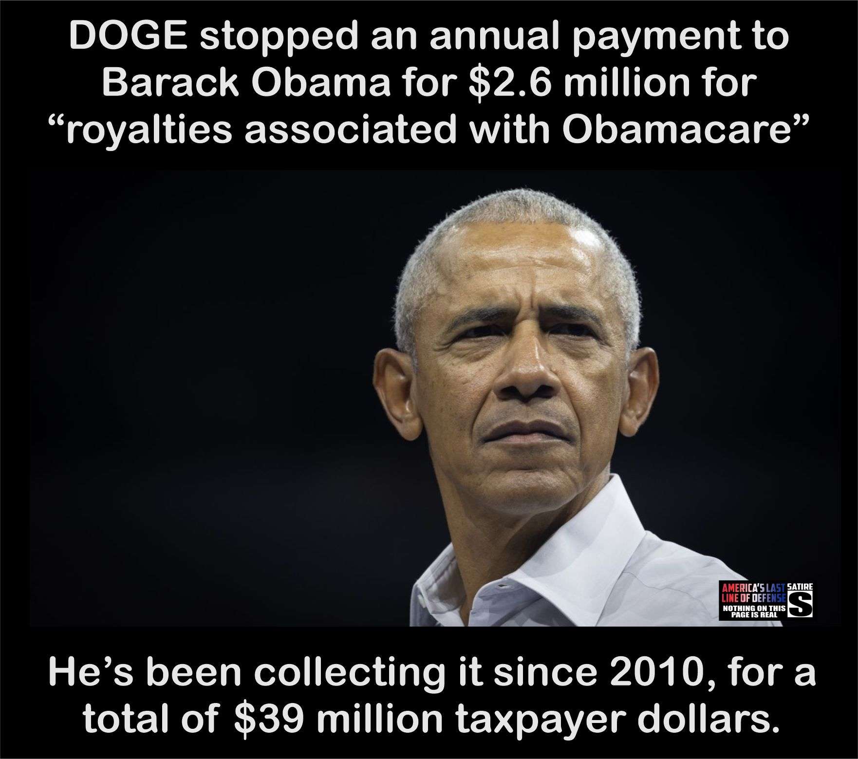 DOGE Halts $2.6 Million Annual Payment to Obama for “Obamacare ...