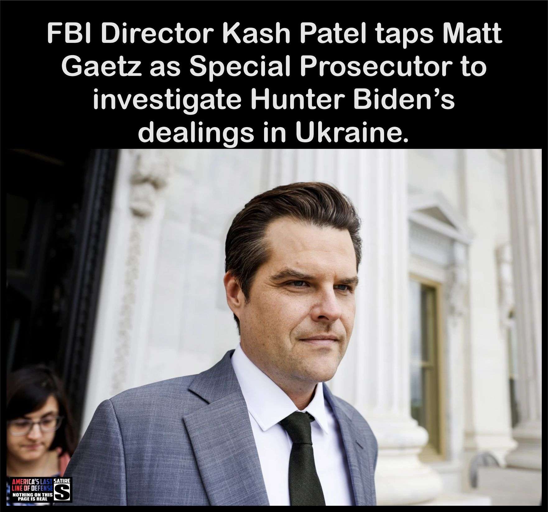 Kash Patel Taps Matt Gaetz as Special Prosecutor to Investigate Hunter ...