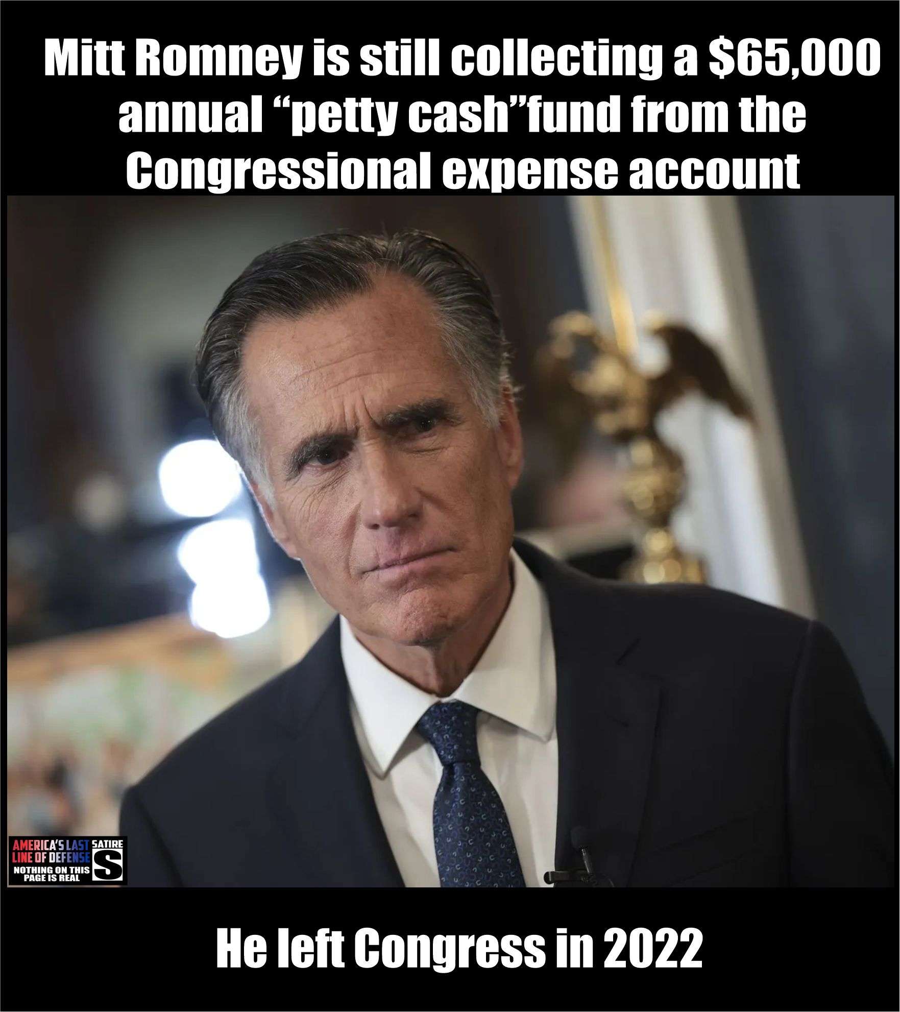 Mitt Romney is still collecting a $65,000 annual “petty cash” fund from ...